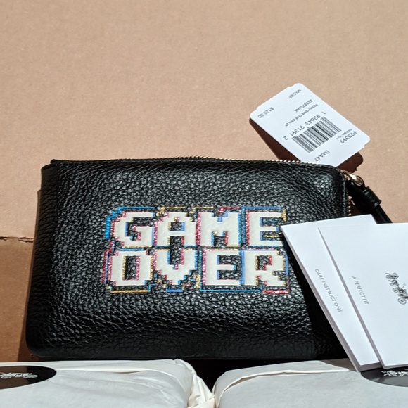 Coach | Bags | Coach Pacman Game Over Wristlet Nwt | Poshmark